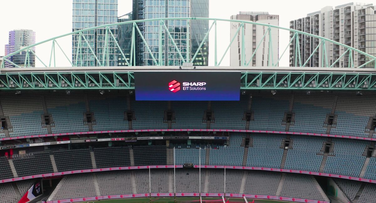 AFL Stadium LED Screens - Marvel & MCG - Sharp EIT Solutions